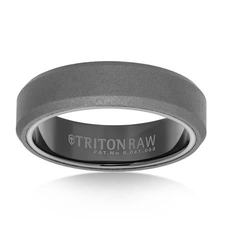 Raw Tungsten Band w/ Sandblast Finish – Goldworks